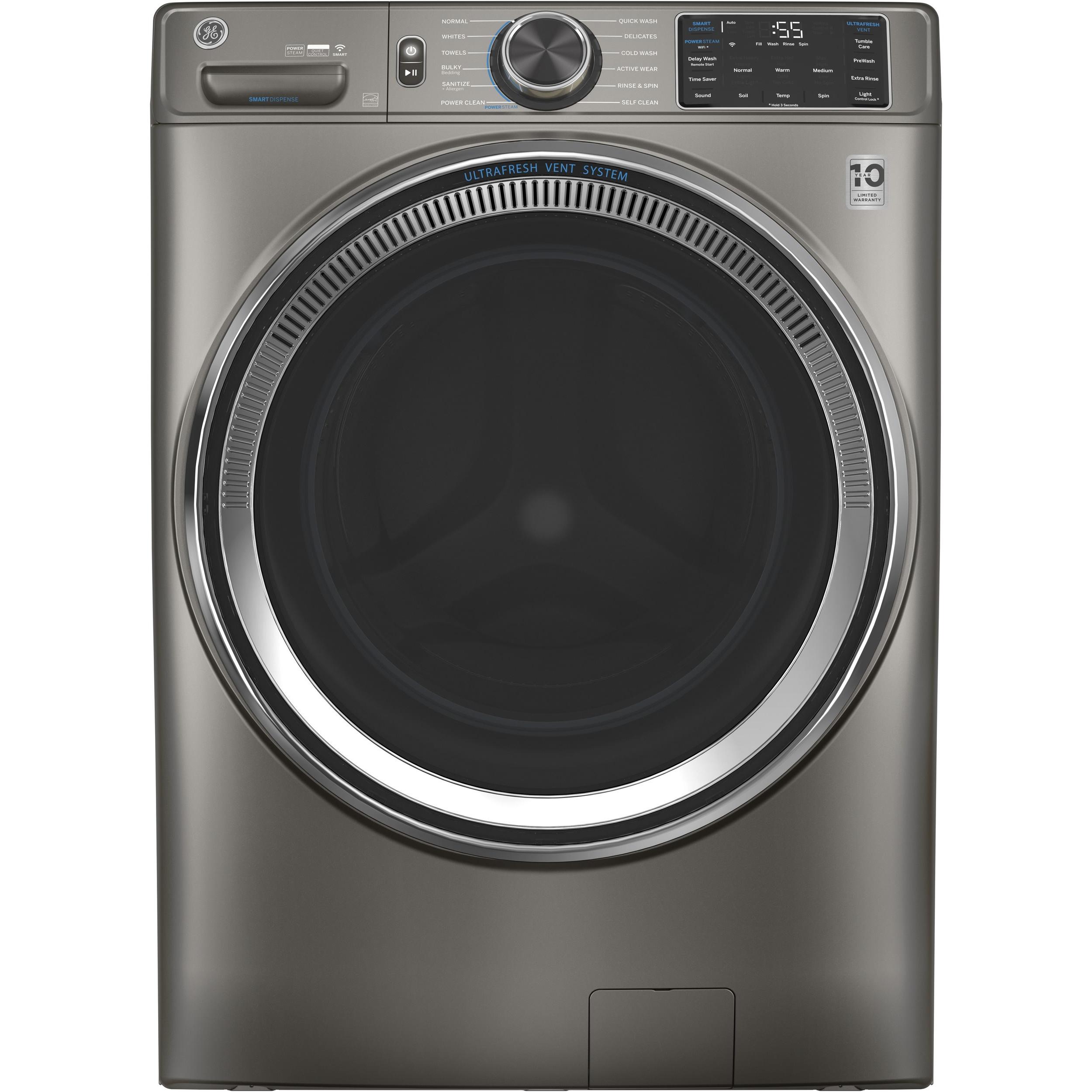 GE 4.8 cu. ft. Front Loading Washer with SmartDispense GFW650SPNSN